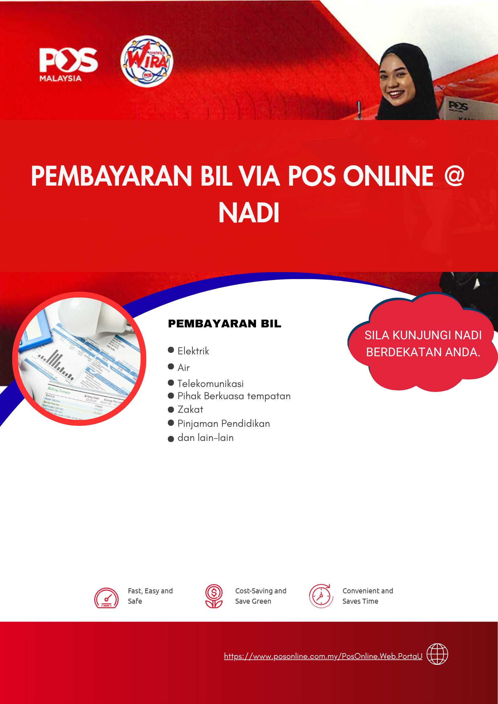 POSTER HEBAHAN POS ONLINE DI NADI – NADI Kg Bunut Payong